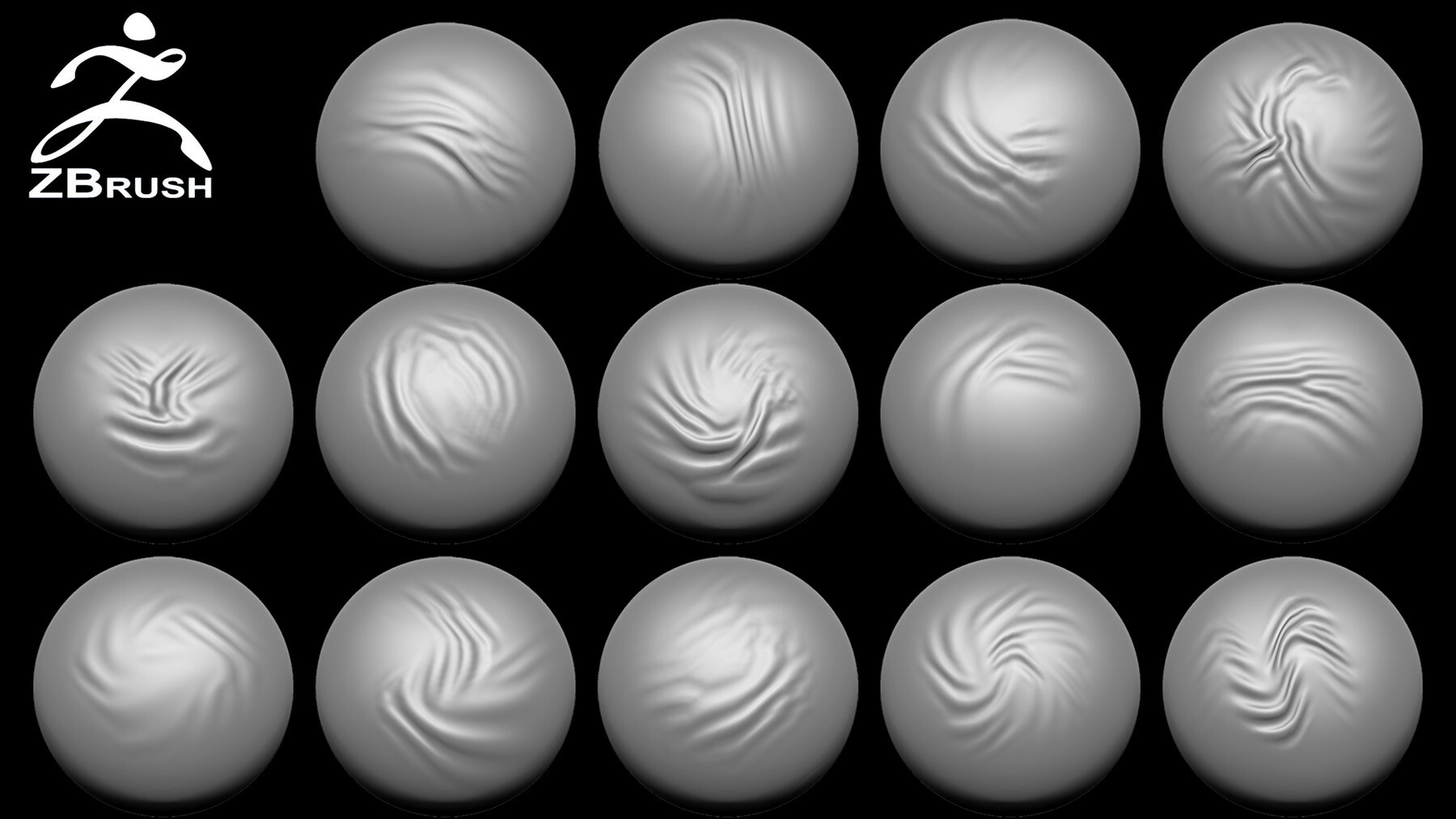 ArtStation - 30 Folds VDM Brush for ZBrush Vol.3 | Brushes