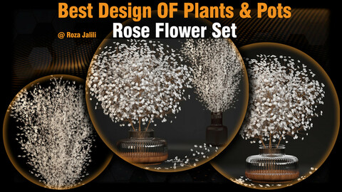 ArtStation - Rose Flower Set -01 | Resources
