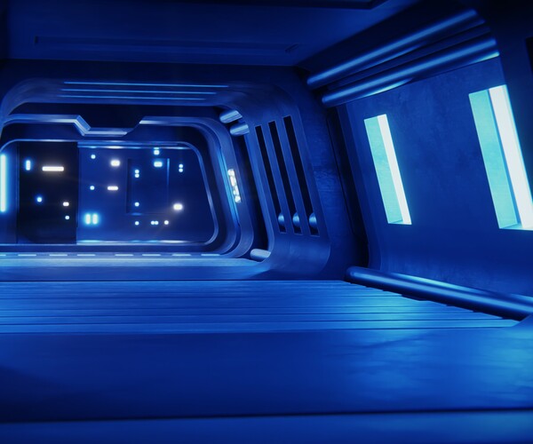 ArtStation - Sci-Fi Passage (Blender) | Resources
