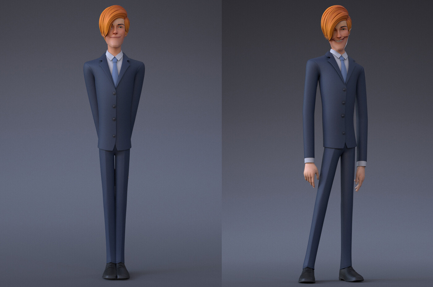 ArtStation - Mickey Cartoon Boy Rig | Game Assets