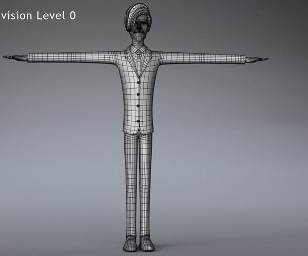 ArtStation - Mickey Cartoon Boy Rig | Game Assets