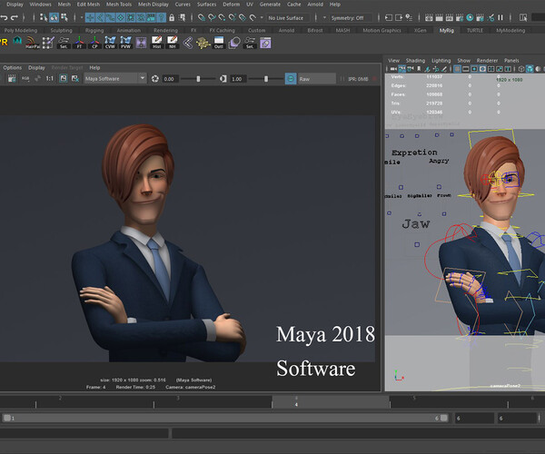 ArtStation - Mickey Cartoon Boy Rig | Game Assets
