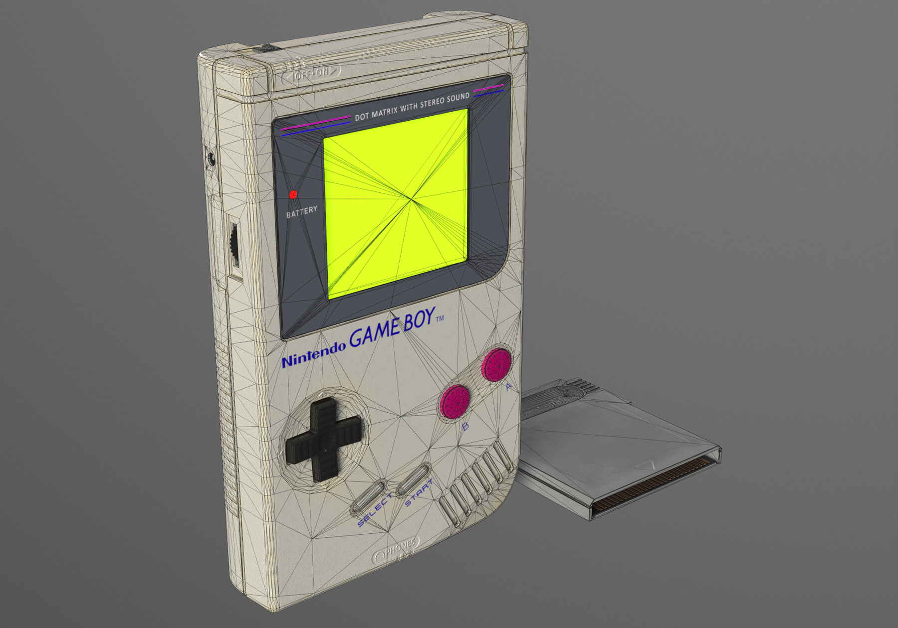 ArtStation - Gameboy 1989 DMG-01 low-poly PBR | Game Assets