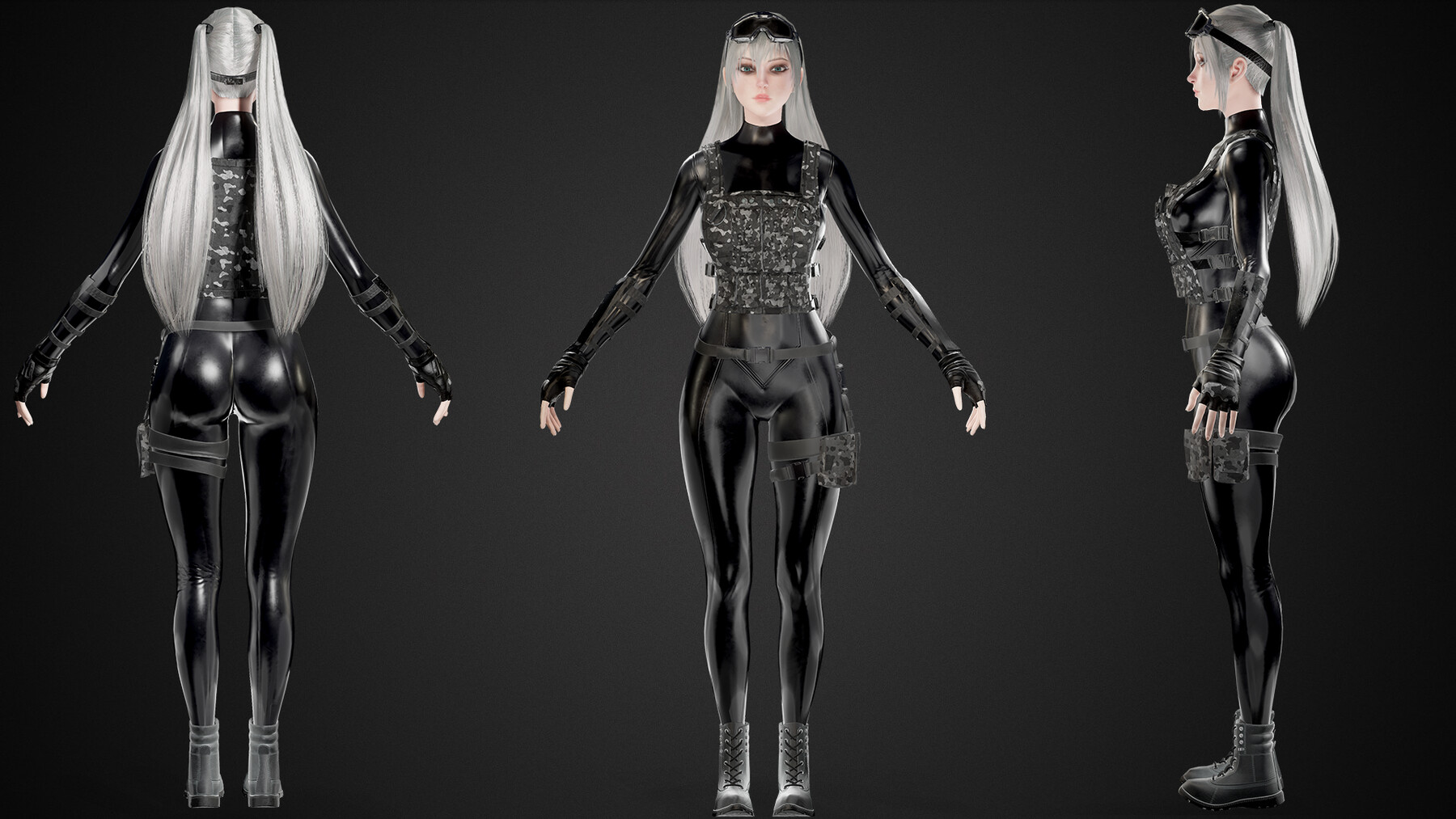 ArtStation - Military Girl | Game Assets