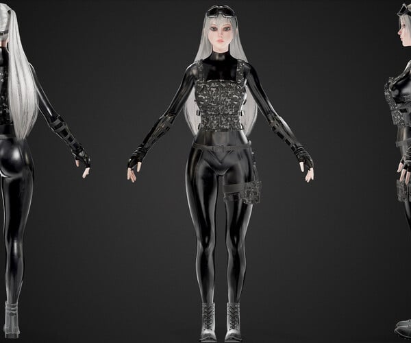 ArtStation - Military Girl | Game Assets