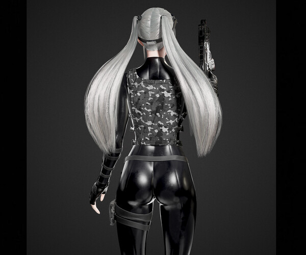 ArtStation - Military Girl | Game Assets