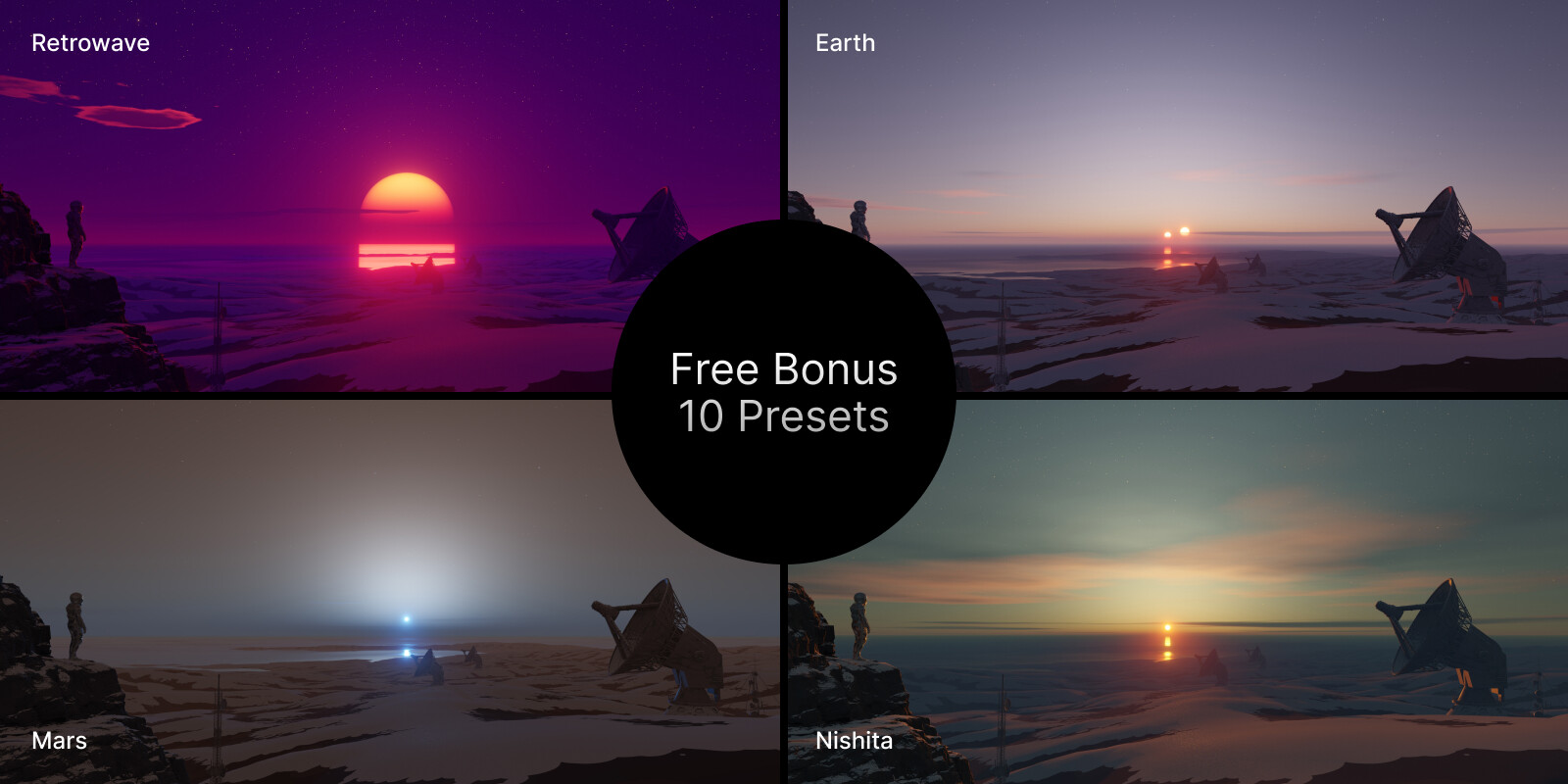 ArtStation - Physical Starlight And Atmosphere | Resources