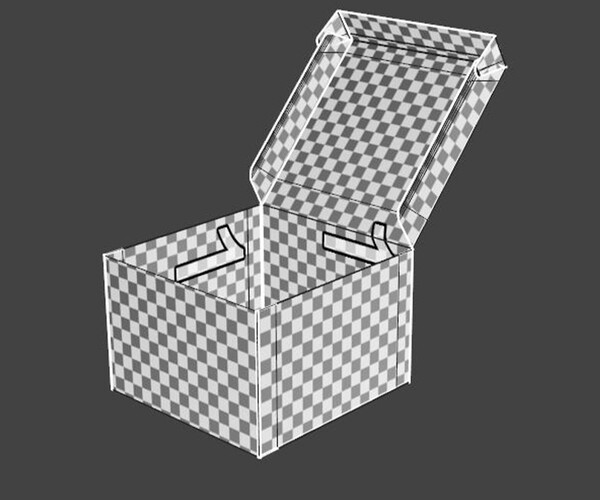 ArtStation - Cardboard box-Low poly PBR | Game Assets