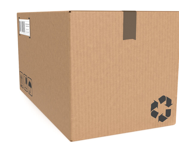 ArtStation - Cardboard box-Low poly PBR | Game Assets