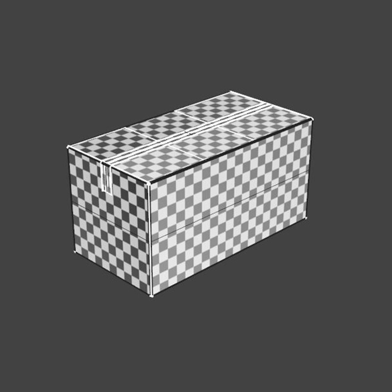 ArtStation - Cardboard box-Low poly PBR | Game Assets