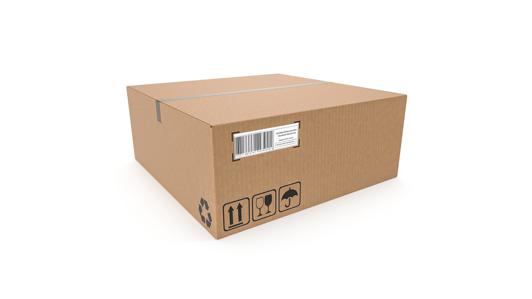 ArtStation - Cardboard box-Low poly PBR | Game Assets