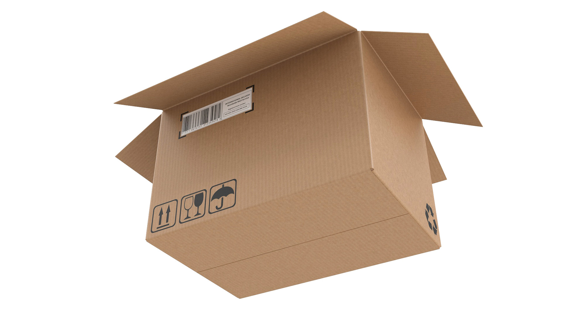 ArtStation - Cardboard box-Low poly PBR | Game Assets