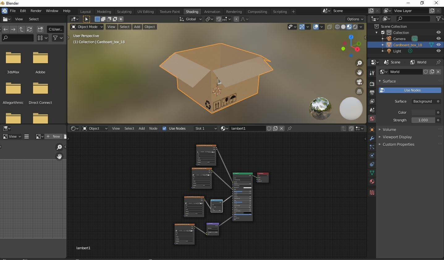 ArtStation - Cardboard box-Low poly PBR | Game Assets