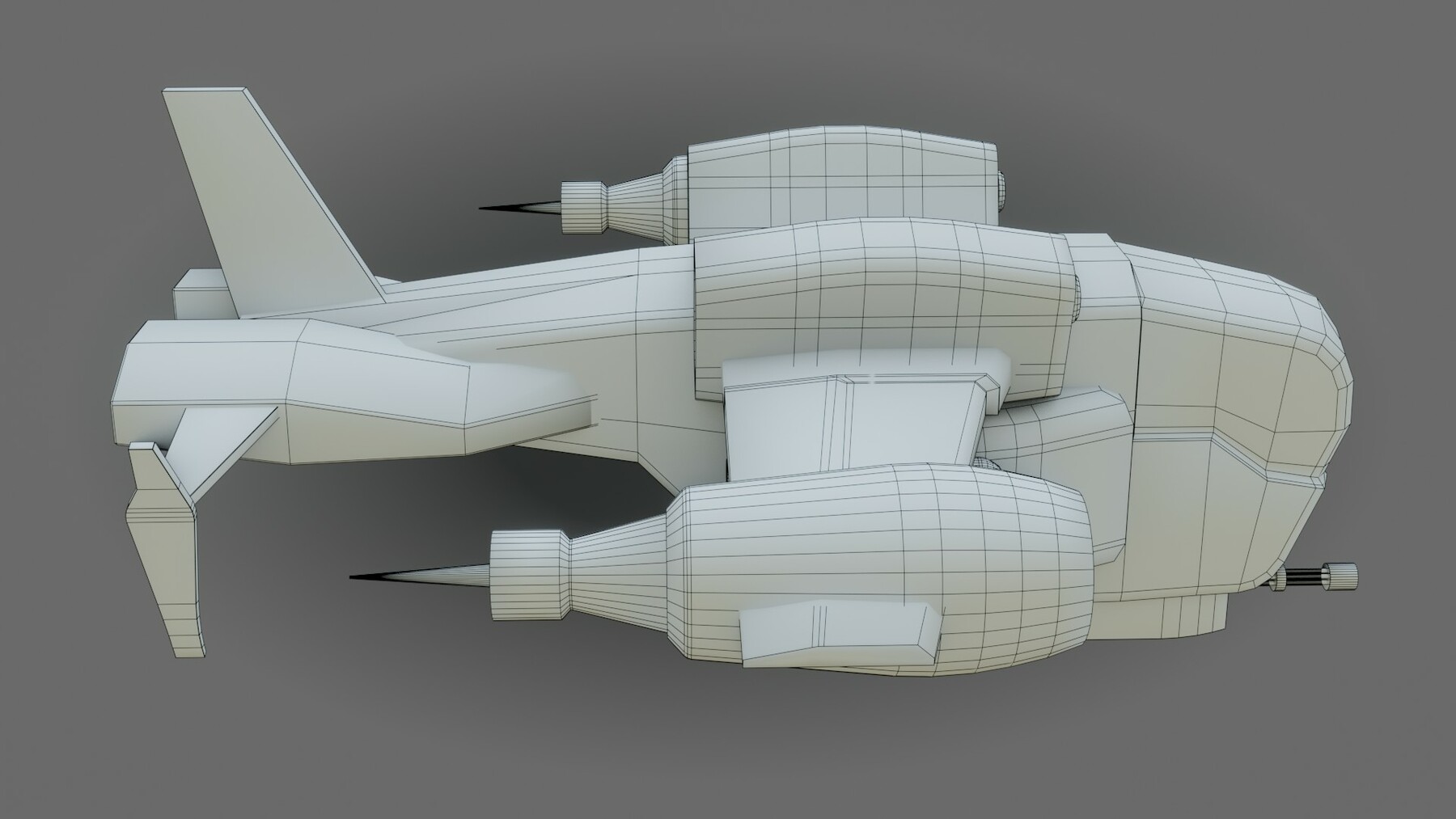 ArtStation - Sci-Fi Drop Ship - Low Poly - Game Ready - PBR | Game Assets