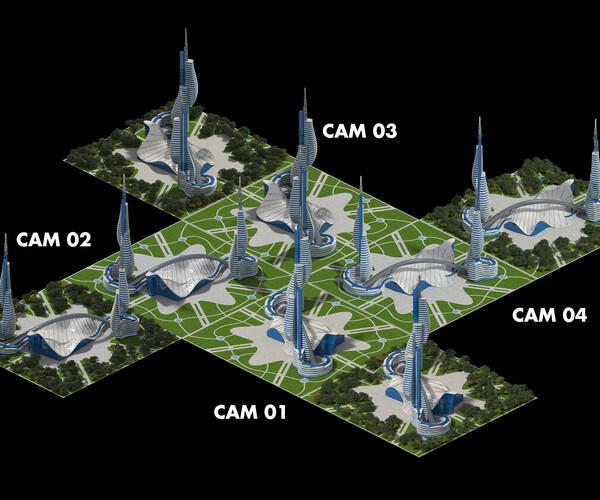 ArtStation - Architecture (Tile#0013, 2x2) – Dimetric Projection ...