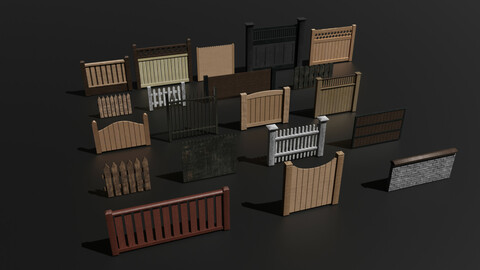 ArtStation - Fence Pack | Game Assets