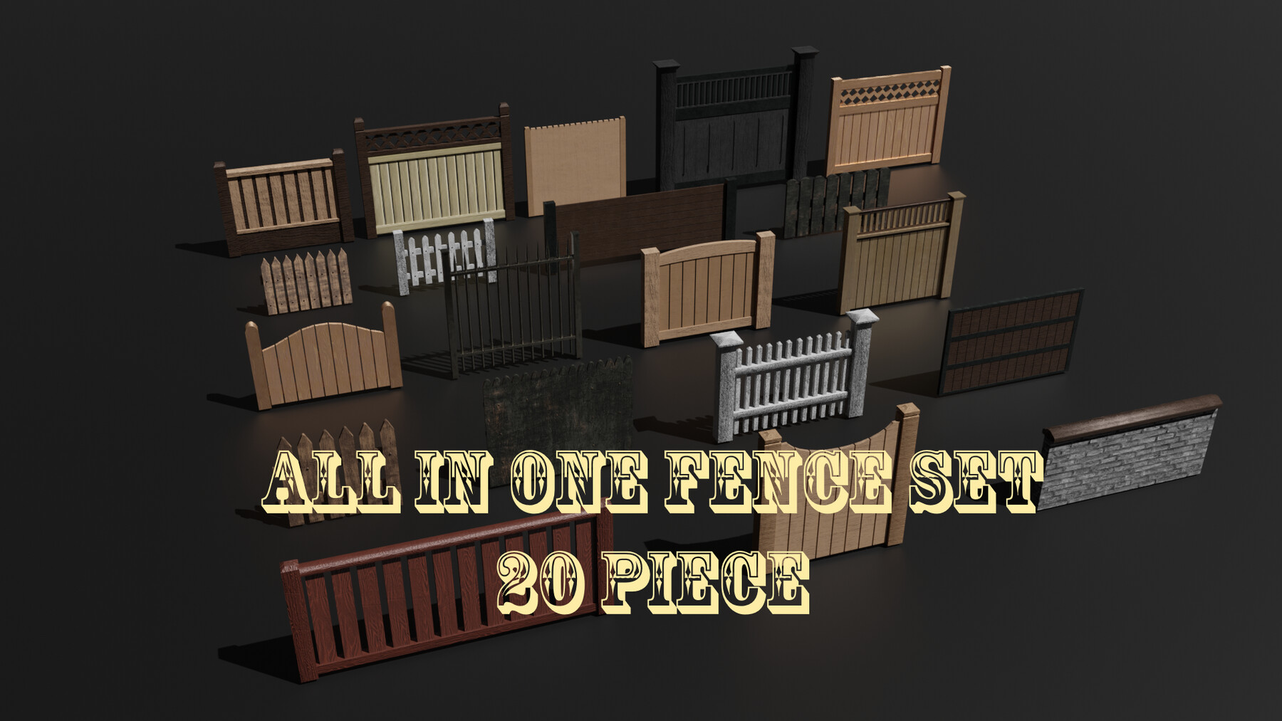 ArtStation - Fence Pack | Game Assets