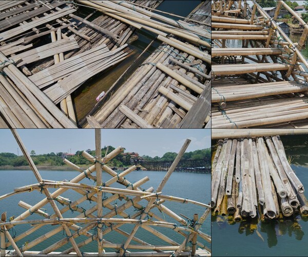 ArtStation - 126 photos of Bamboo Pier and Bamboo Floating Bridge ...