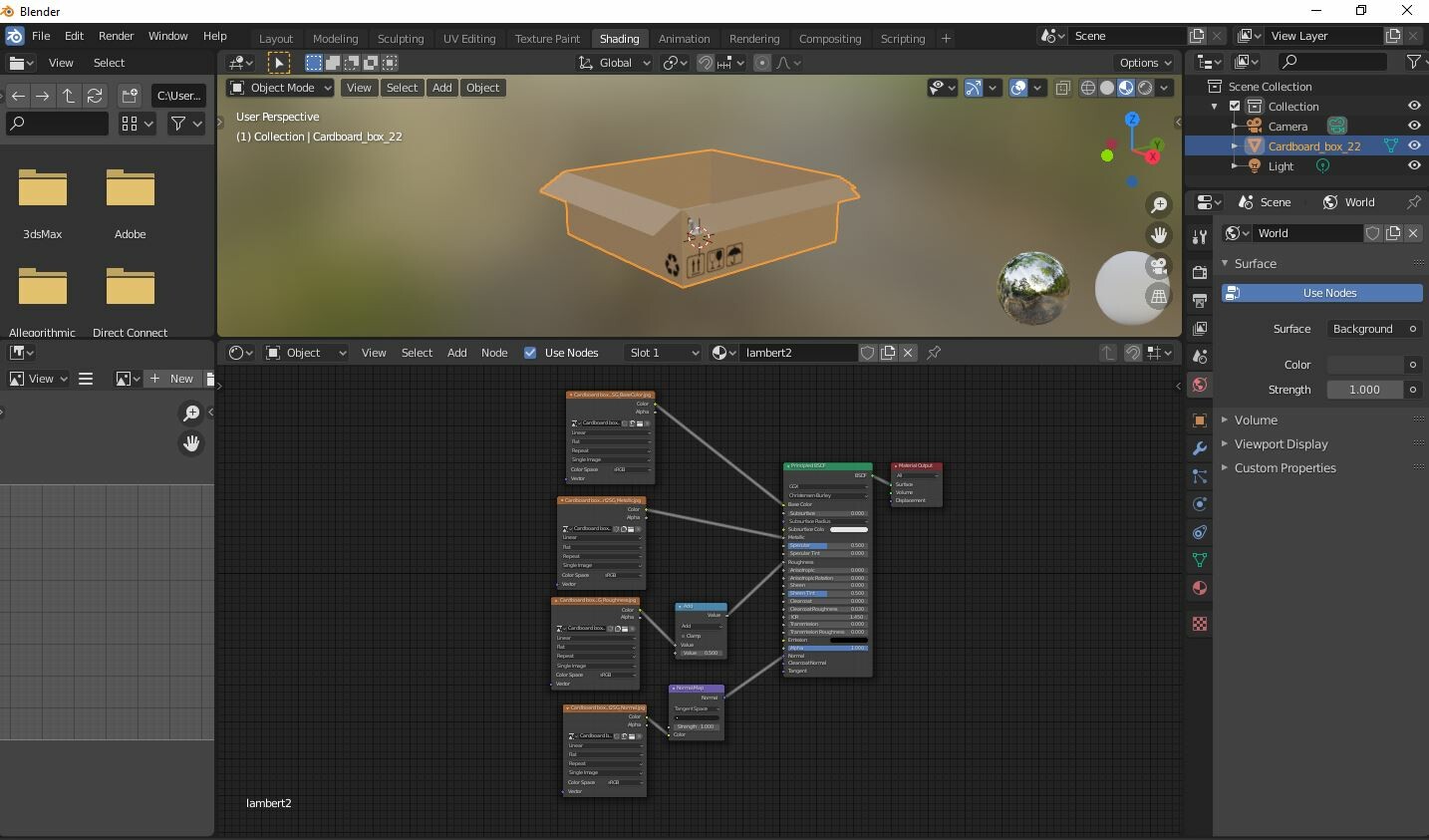 ArtStation - Cardboard box-Low poly PBR | Game Assets