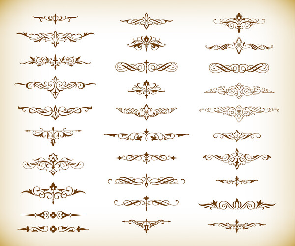 ArtStation - Decorative Elements Vector Graphics Set | Artworks