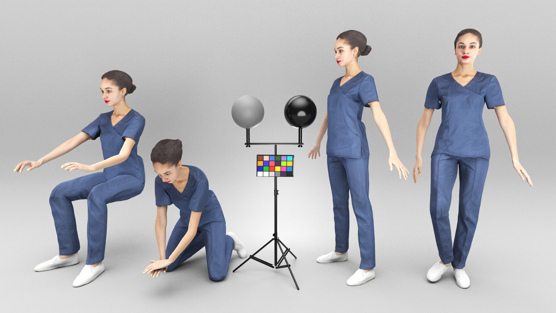 deep3dstudio - Animated medical nurse 352