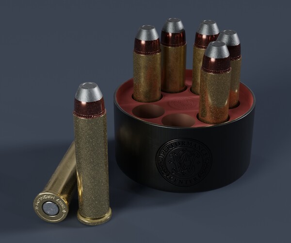 ArtStation - Detective Props Kit | Revolver Magnum | 357 caliber ...