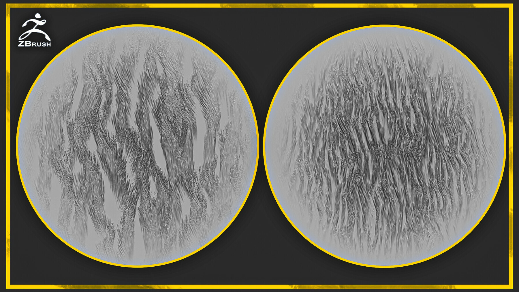 ArtStation - 20 Fur and Hair Alphas for ZBrush | Brushes