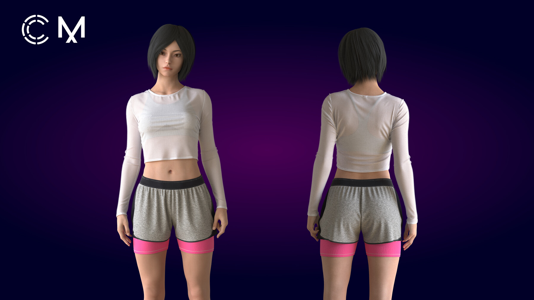 ArtStation - Women's Sport Outfit | Marvelous Designer | CLO3D project ...