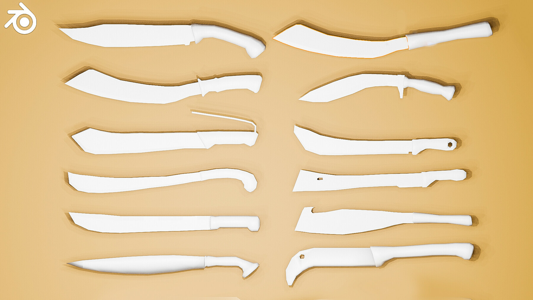 ArtStation - Knives Base Models - Low Poly | Resources