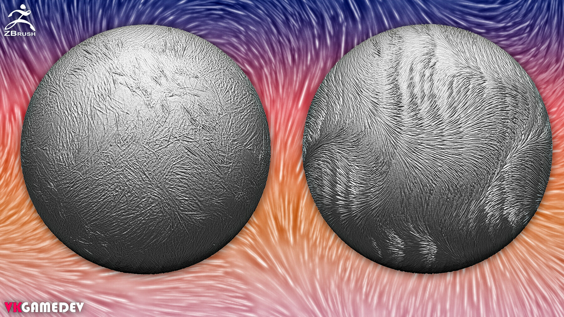 ArtStation - 15 Fur Alphas for ZBrush (Tileable) | Brushes