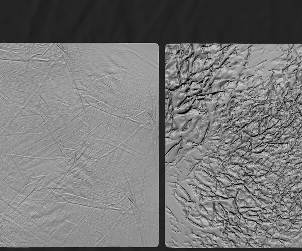 ArtStation - 25 Memory Folds Alphas for Zbrush | Brushes