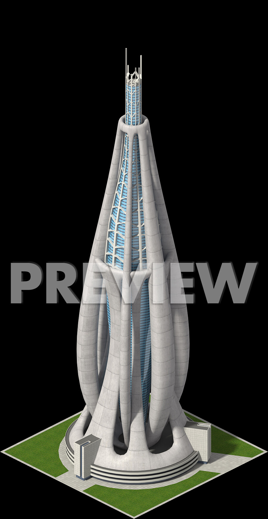 ArtStation - Architecture (Tile#0001) – 3D Model | Game Assets