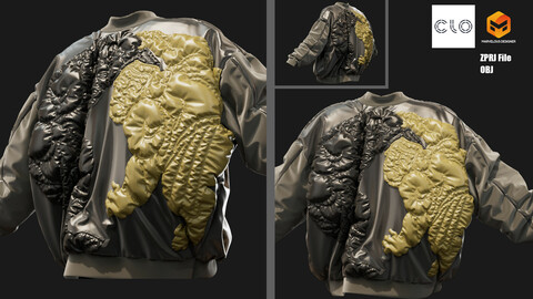 ArtStation - DIGITAL FASHION JACKET - Hypebeast Fashion Jacket - CLO 3D ...