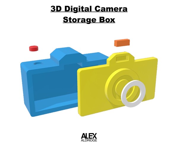 ArtStation - 3D Digital Camera Storage Container Box | Resources