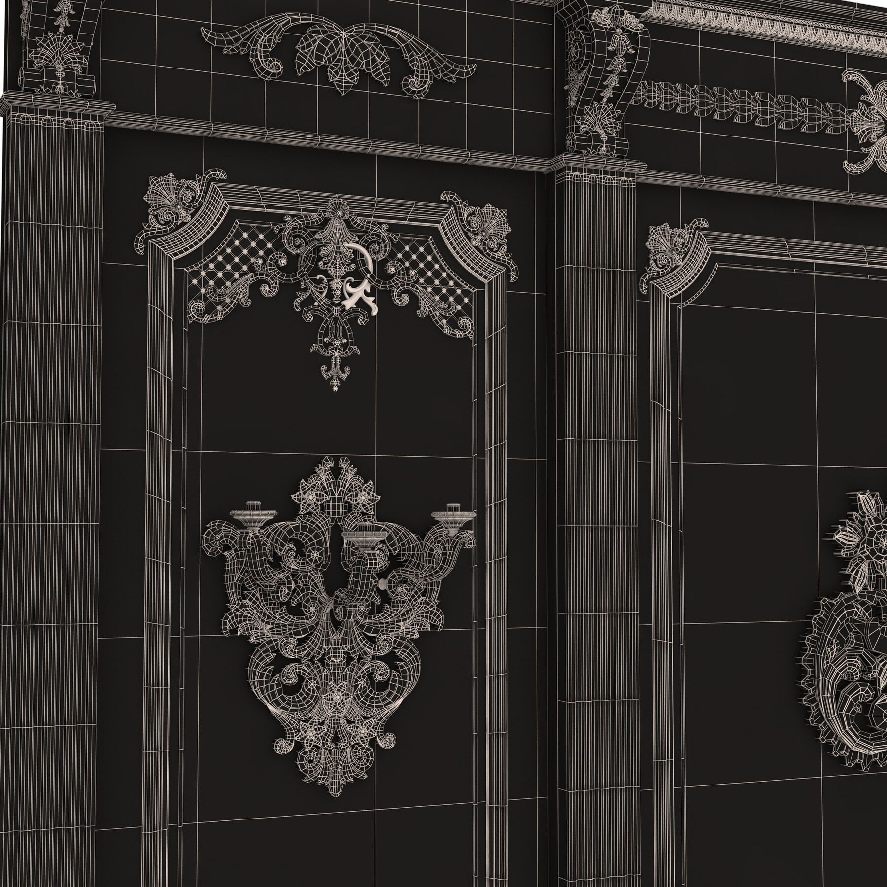 ArtStation - Boiserie Classic Panels Collection | Resources