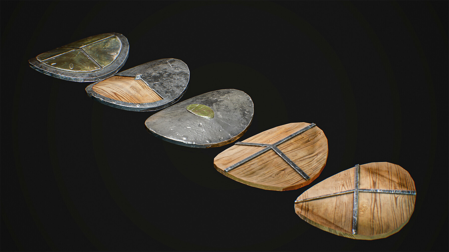 ArtStation - 30 Shield Models Game-Ready | Game Assets