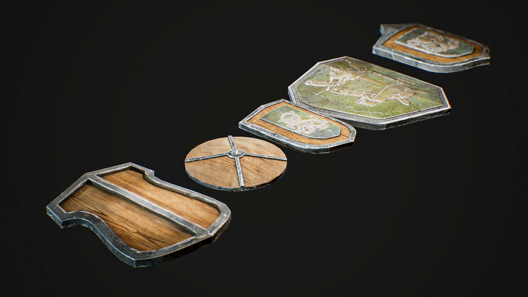 ArtStation - 30 Shield Models Game-Ready | Game Assets