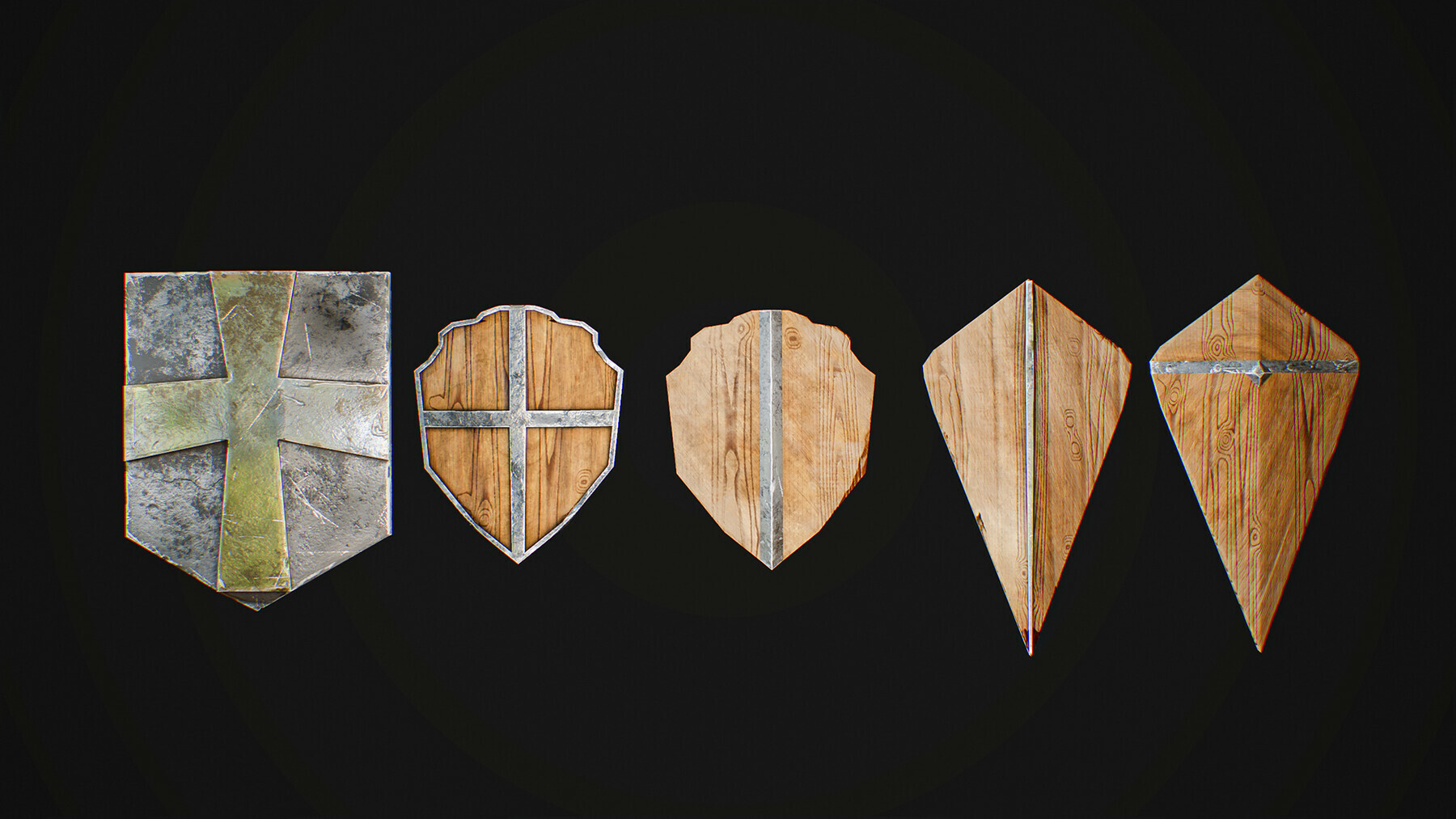 ArtStation - 30 Shield Models Game-Ready | Game Assets
