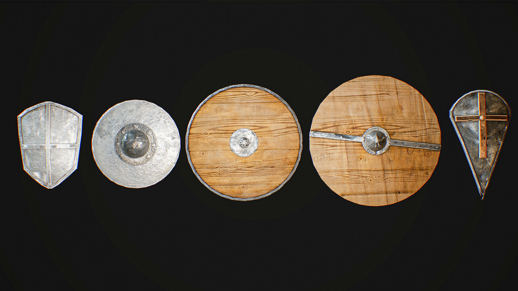 ArtStation - 30 Shield Models Game-Ready | Game Assets