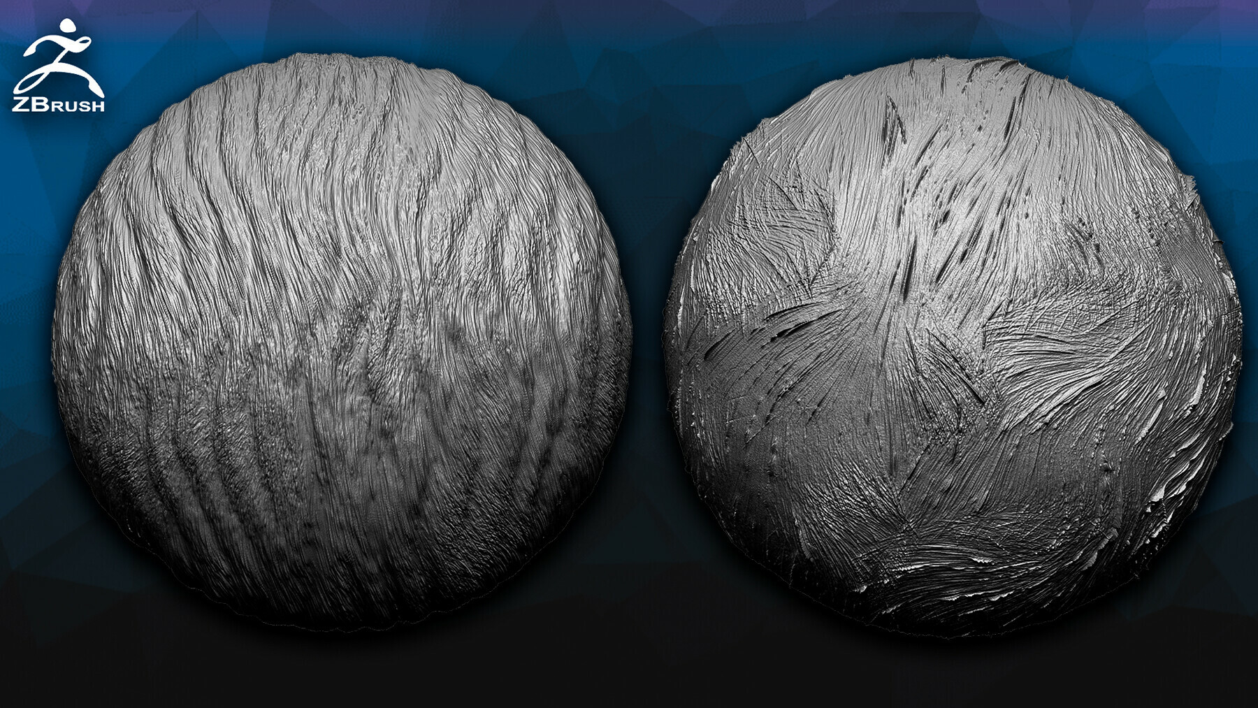 ArtStation - 10 Fur Alphas for ZBrush vol.3 | Brushes