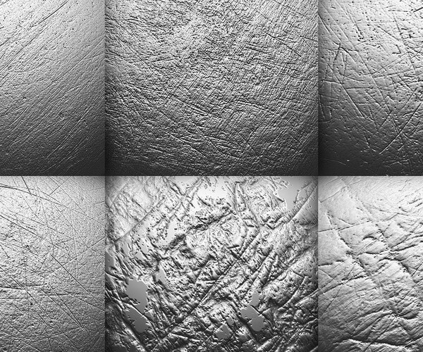 ArtStation - 26 Metal Surface Alphas for Zbrush (Rust, Scratched, Dirty ...
