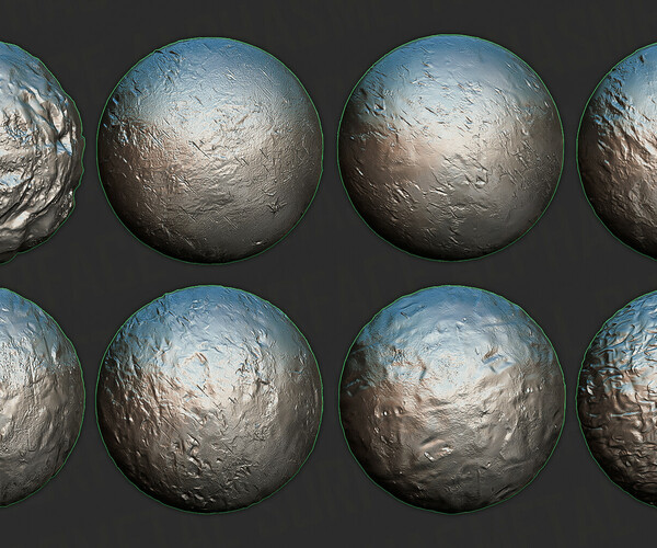 ArtStation - Metal Surface Alphas for ZBrush (Normal Map, 2K, Tileable ...