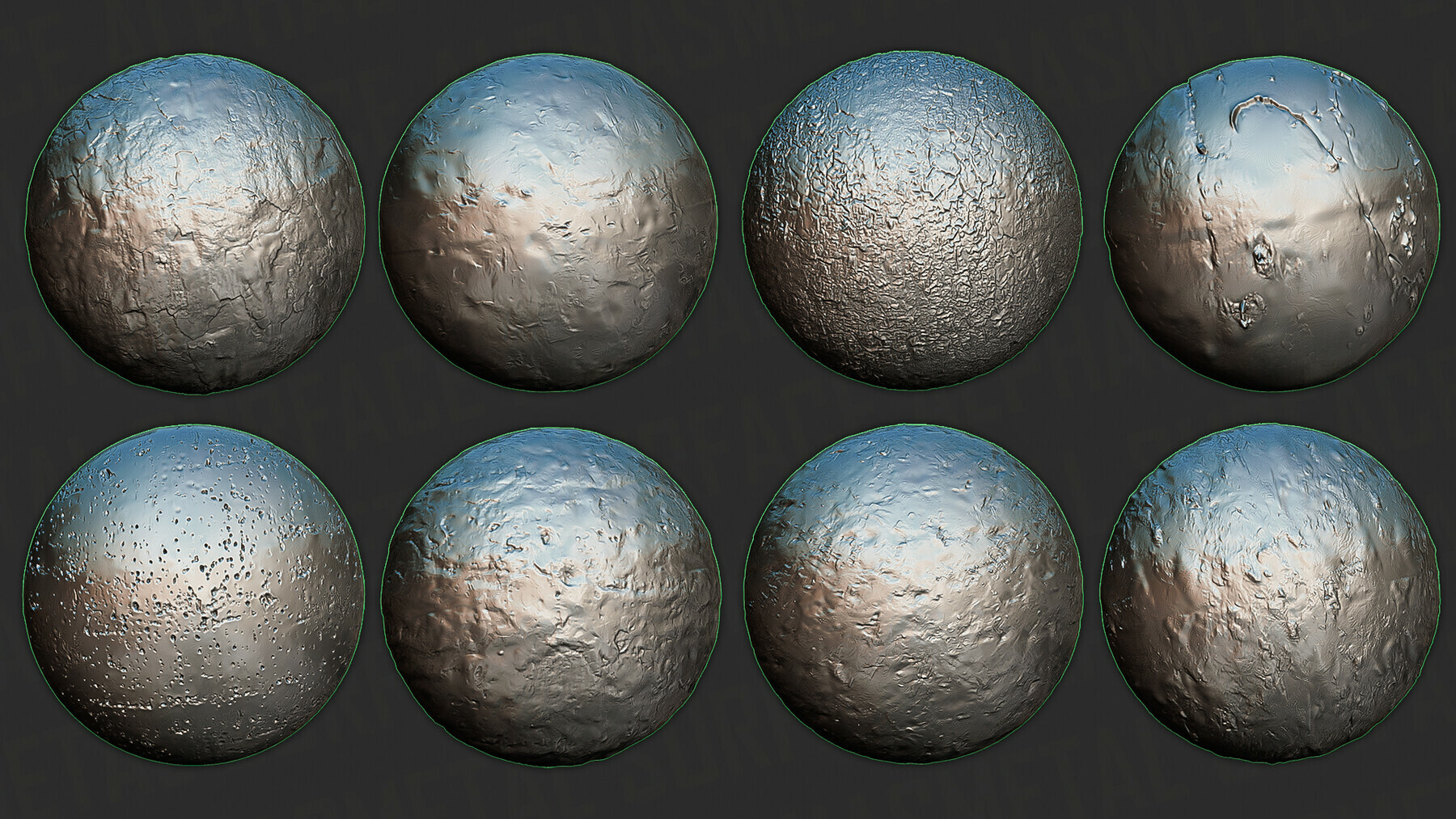 ArtStation - Metal Surface Alphas for ZBrush (Normal Map, 2K, Tileable ...