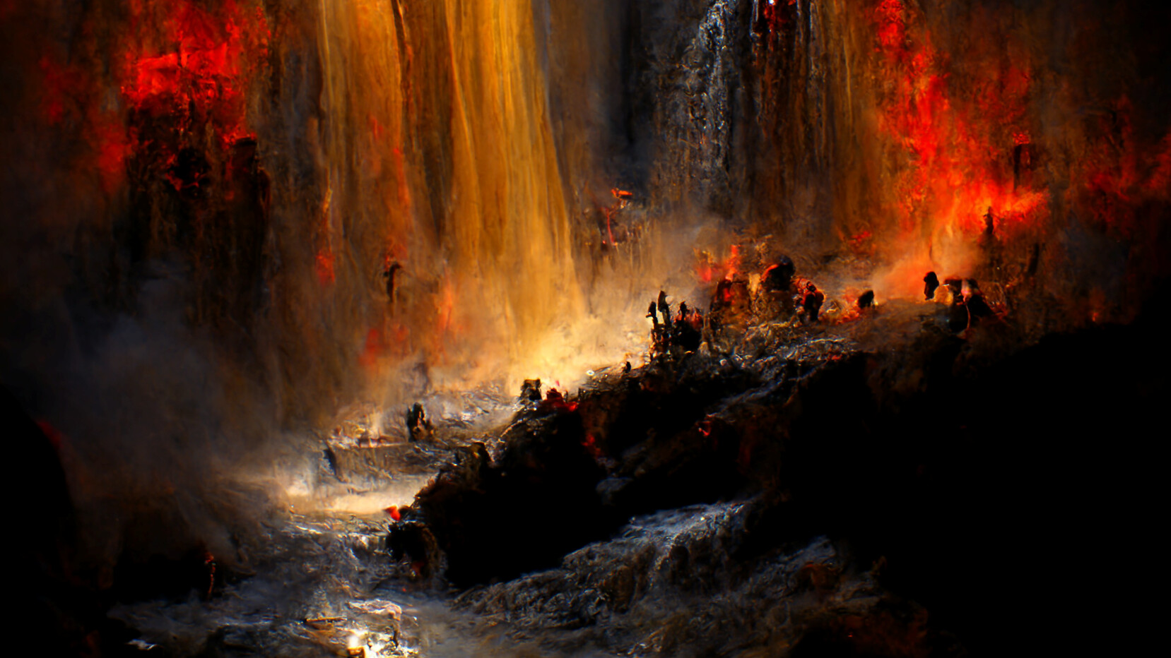 ArtStation - The Hellish Waterfall | Artworks