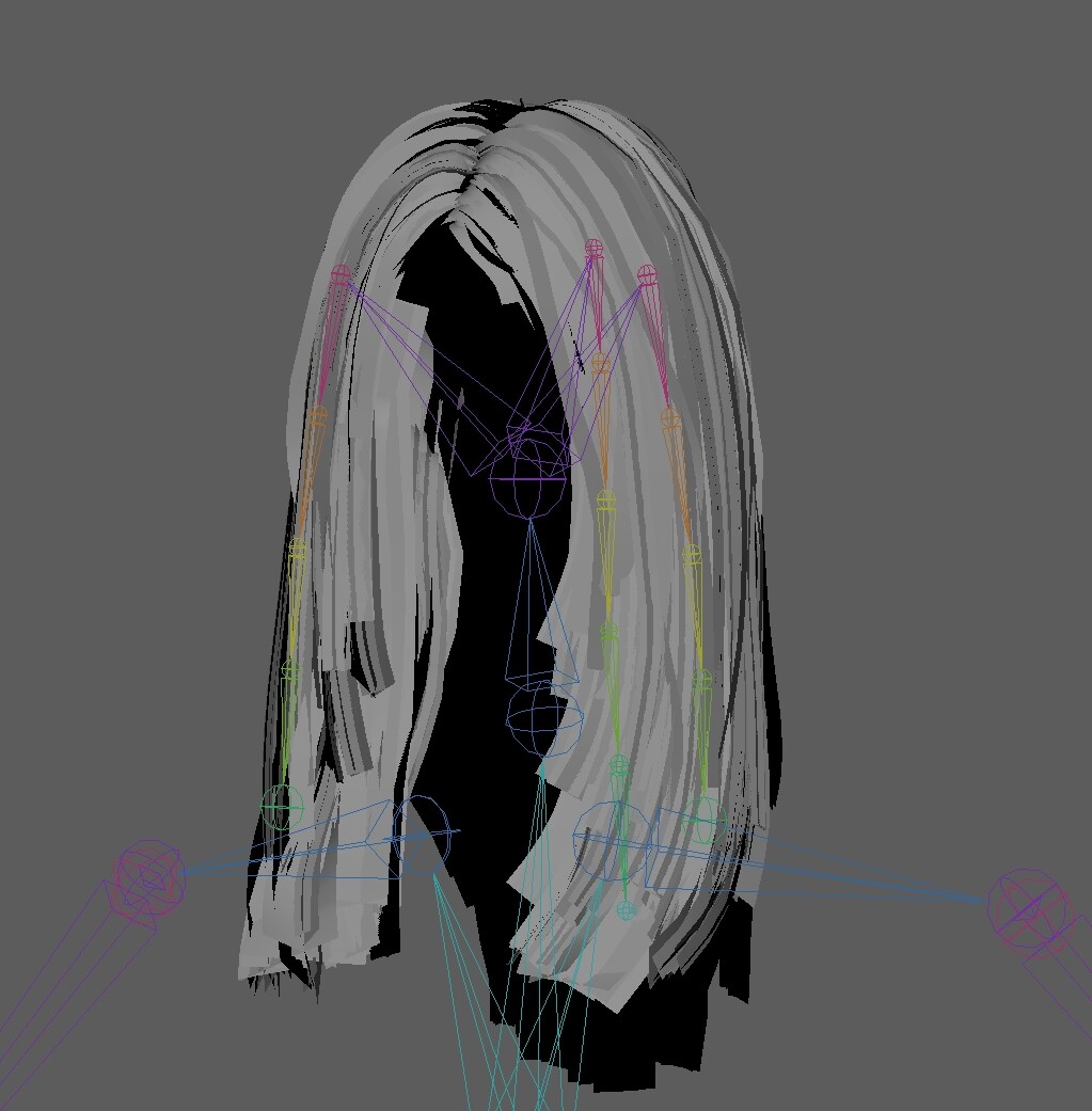 ArtStation - Game-ready Hairstyle №6 Hair-cards Low-poly / Game-ready ...