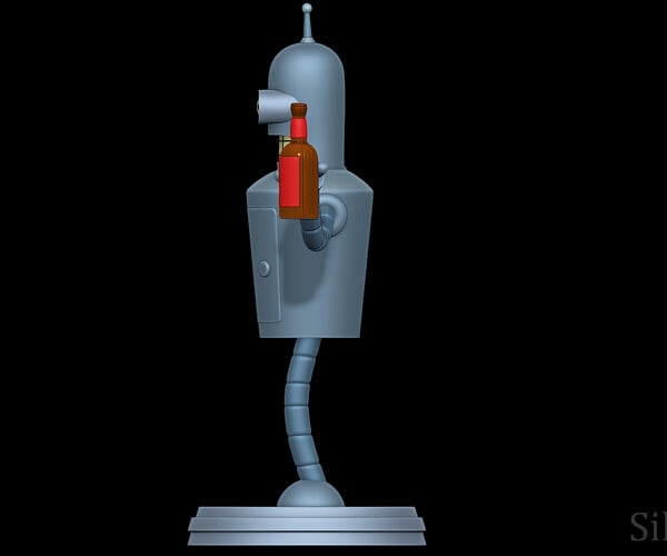 Artstation Bender Bending Rodríguez Futurama 3d Print Model Resources