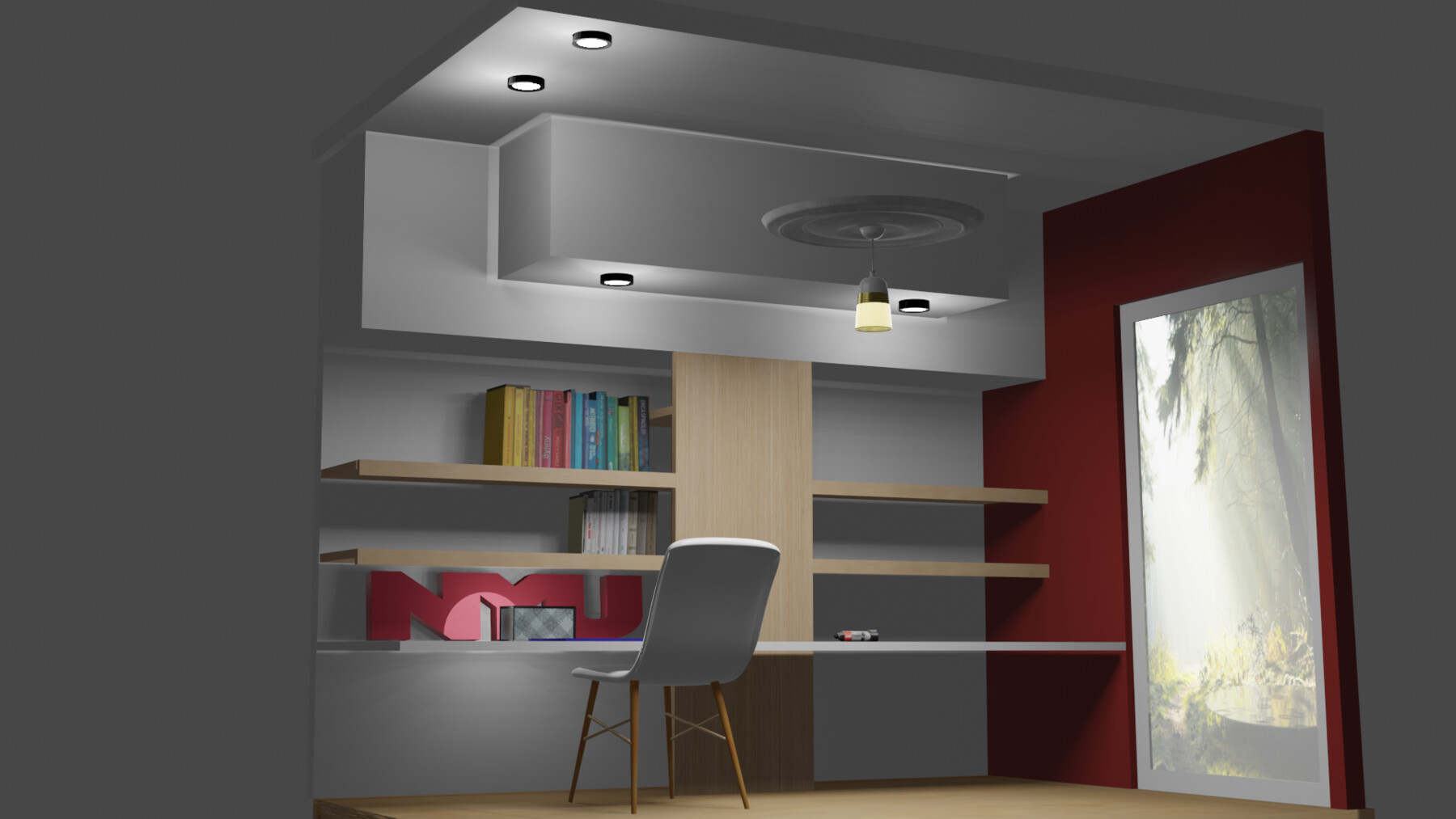 ArtStation - 3D Realistic Study Room | Game Assets