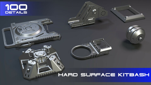 ArtStation - Sci-Fi Hard Surface KITBASH 50 DETAILS | Resources