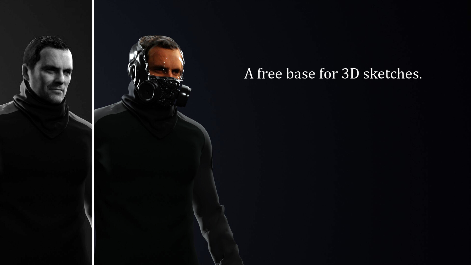 ArtStation - Tactical guy base for 3D sketching (free blend file ...