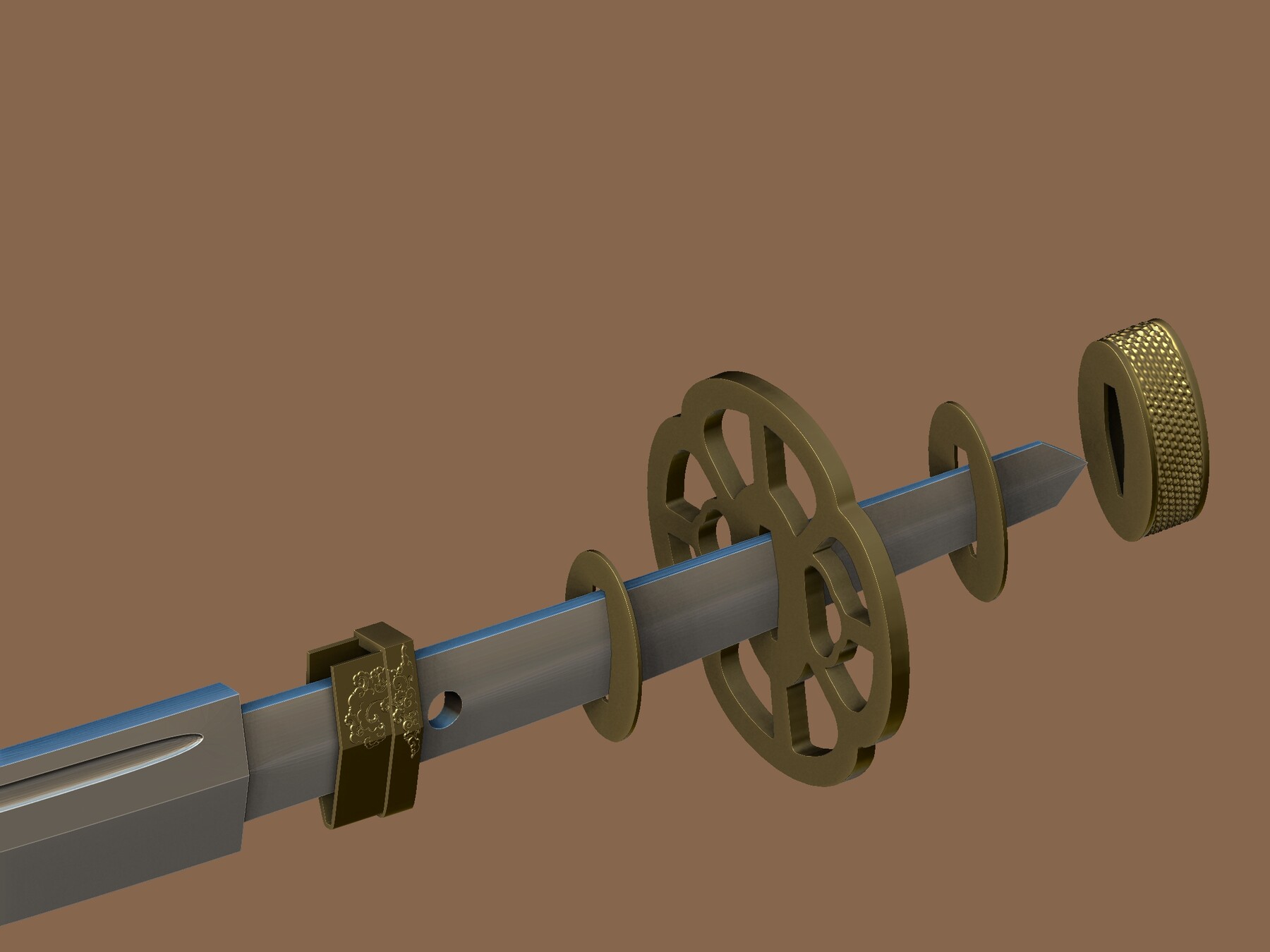 ArtStation - JAPANESE SAMURAI KATANA-3D PRINTABLE MODEL-STL+FBX+ZTL ...